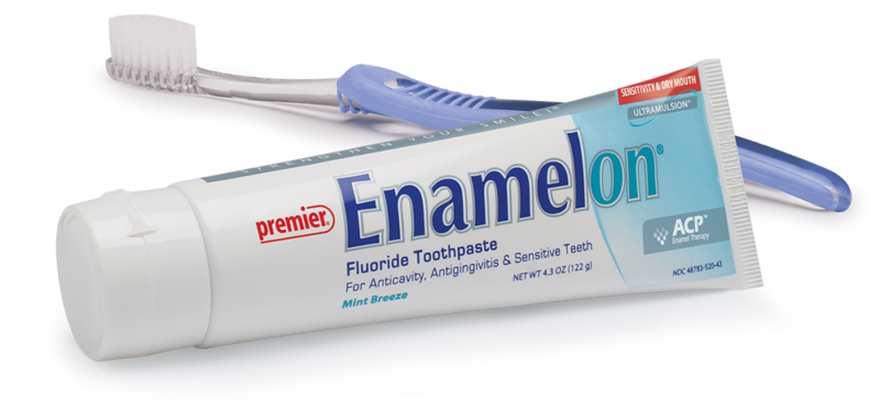 Enamelon fluoride toothpaste for sensitivity & dry mouth tissues