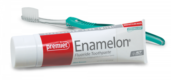 Enamelon fluoride toothpaste for sensitivity & dry mouth tissues